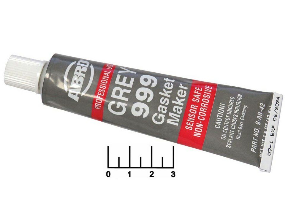 Герметик прокладок ABRO 9-AB 999 серый высокотемпературный 42.5гр 9AB42RW