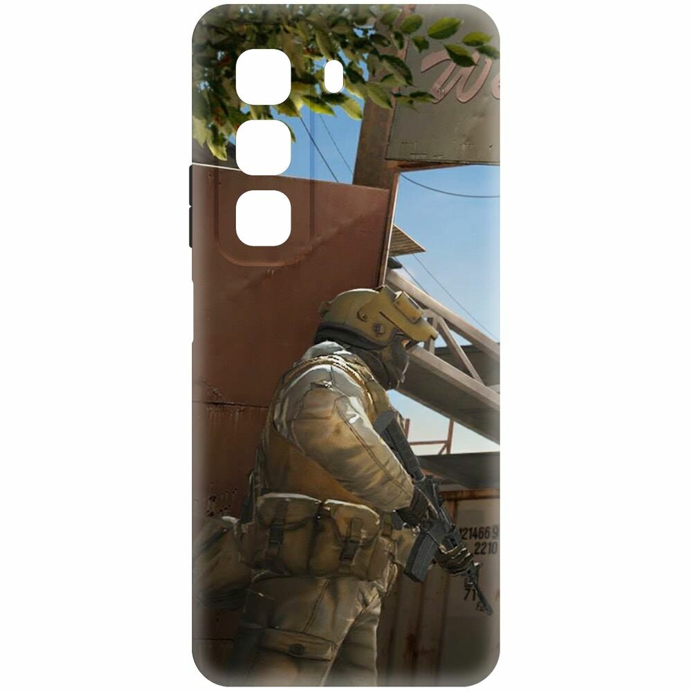 Чехол-накладка Krutoff Soft Case Cтандофф 2 (Standoff 2) - Rust для INFINIX Hot 50 черный