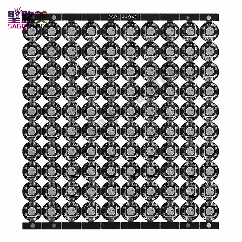 RGB светодиодная лента SAGE LU MEI, черный, 100pcs