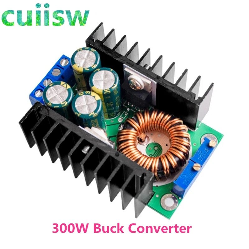 Cuiisw 300W Buck Converter понижающий преобразователь напряжения XL4016 300w Buck dc-dc
