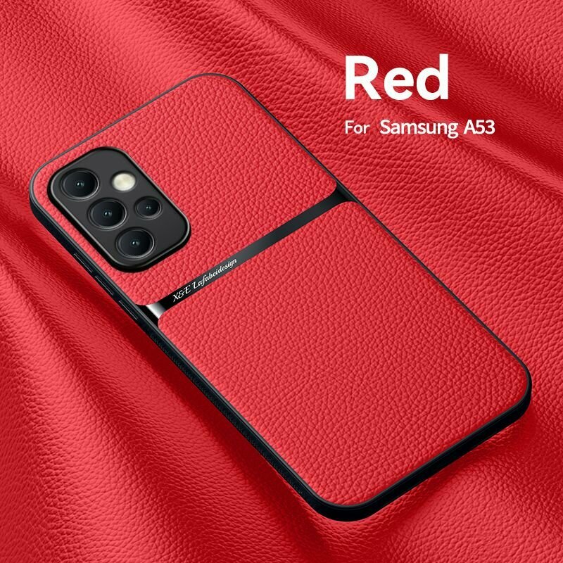 Чехол на Samsung Galaxy A53 5G /(Самсунг Галакси А53) , С защитой камеры / Высококачественная кожа