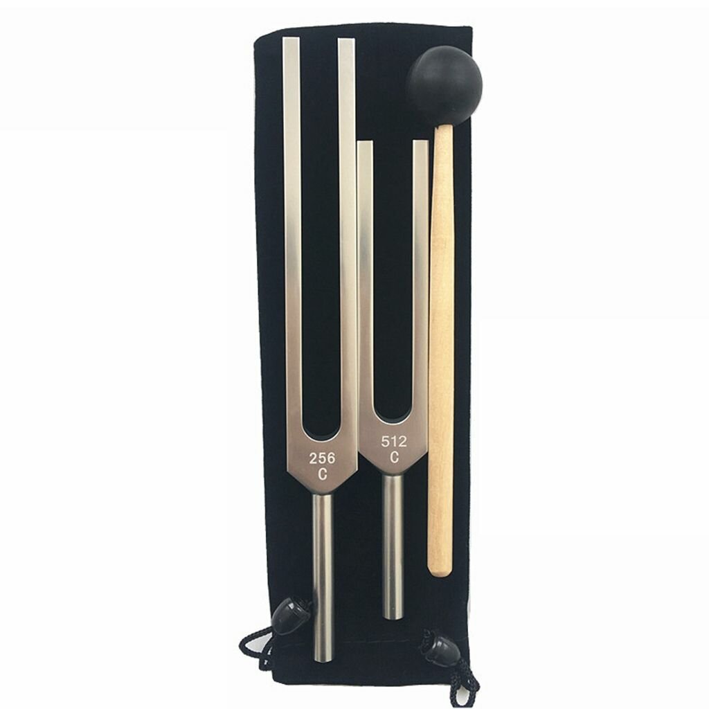 Камертон 512Гц + Камертон 256Гц + Молочек для звукотерапии