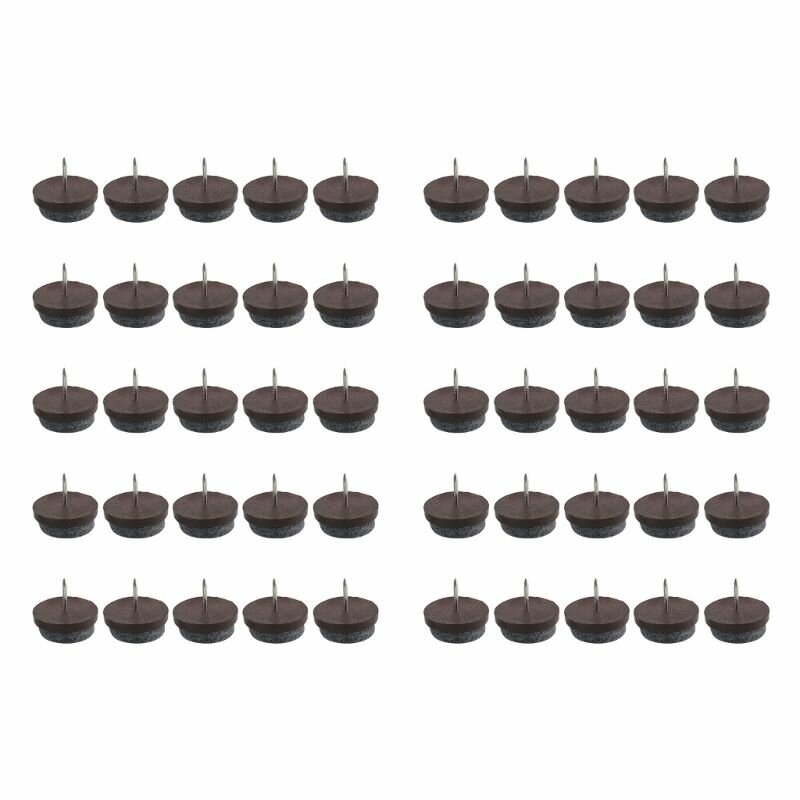 Демпферы для мебели (50 шт.) - коричневые 24 мм