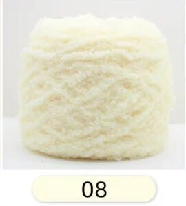 Пряжа Coral Barhat Белый, Цвет 08