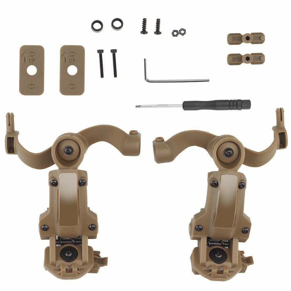 Крепления для активных наушников на шлем Чебурашки