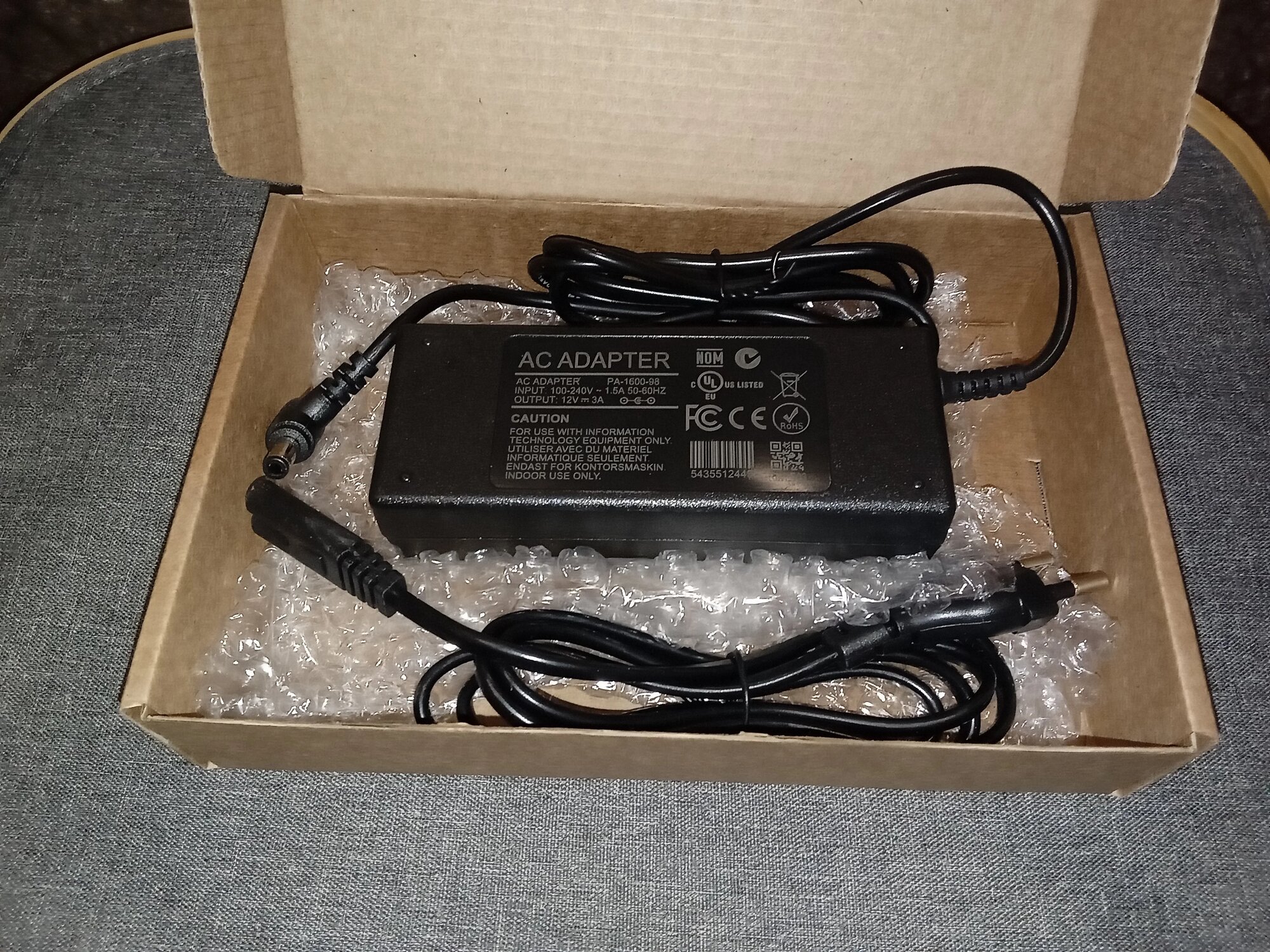 Блок питания для монитора AOC E2243Fw2 (12V 3.0A)