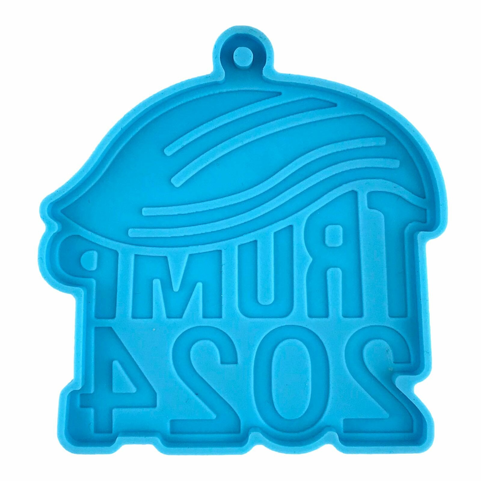 Эпоксидная Форма для брелка-подвески 2024-Синий