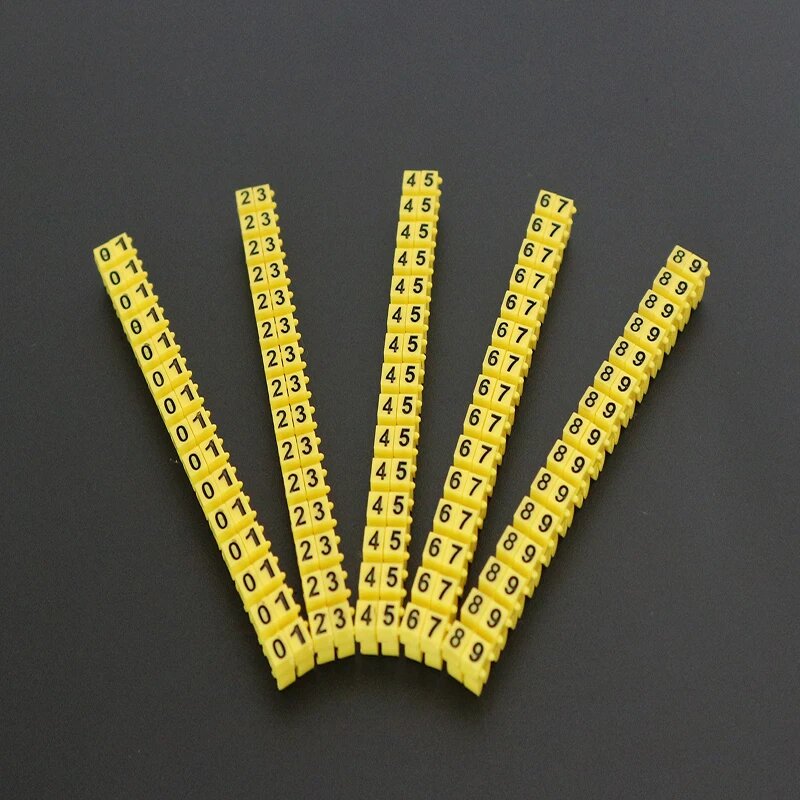 Маркеры для кабеля M0S/1/2/2L/3/5 желтые M0 1.5mm2 150pcs