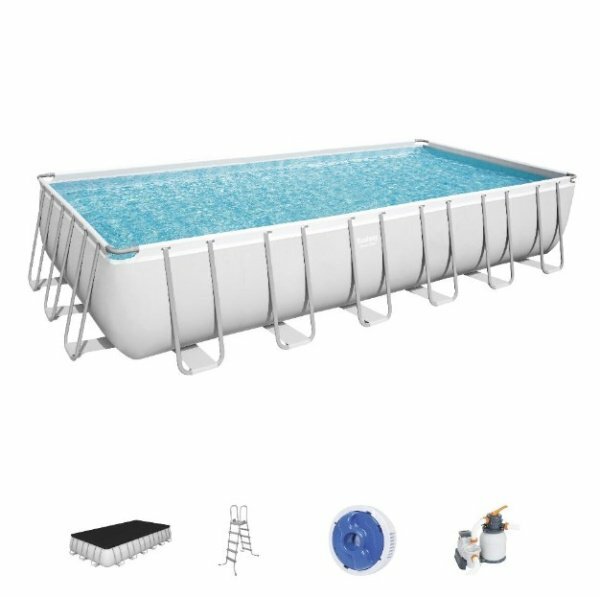 Каркасный бассейн Bestway 7.32x3.66x132см +фильтр-насос, лестн, покрыв, дозат