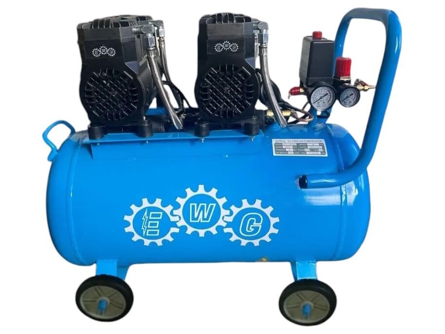Компрессор воздушный безмасляный EWG OFC-50/550 50 л, 2720 Вт, 8 бар, 2800 об/мин
