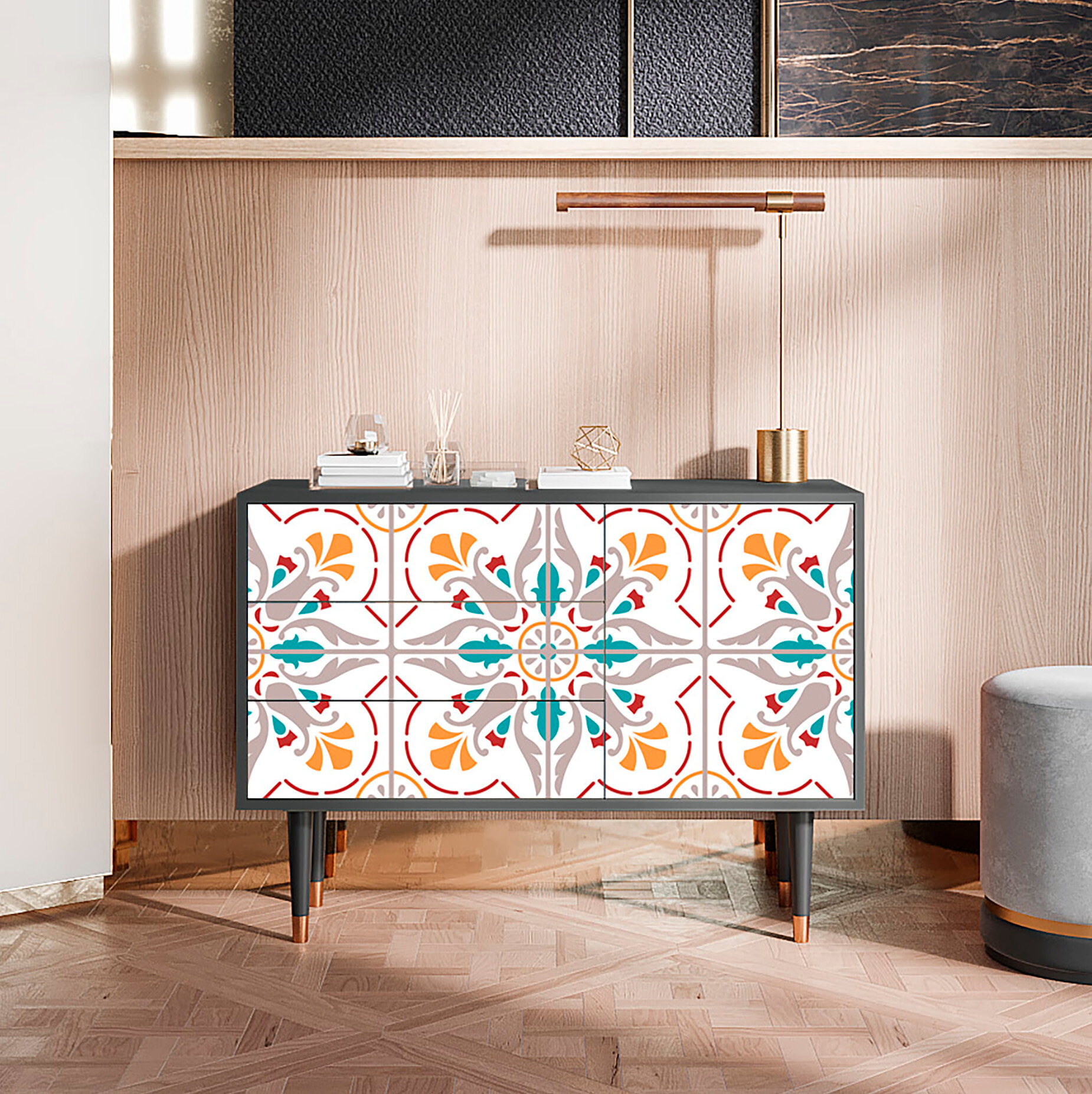 Комод - STORYZ - S3 Spring Ceramics, Размер - 115 x 84 x 41 см, Цвет корпуса - , Антрацит