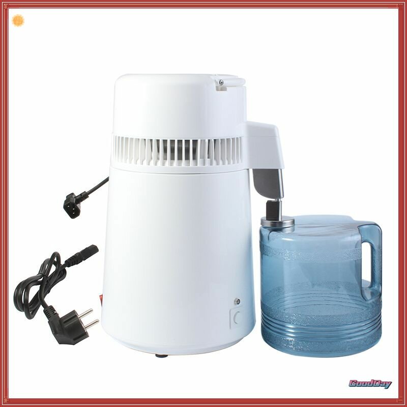 Дистиллятор чистой воды, 4L Стоматологическая дистиллированная вода, электрическая очиститель из нержавеющей стали