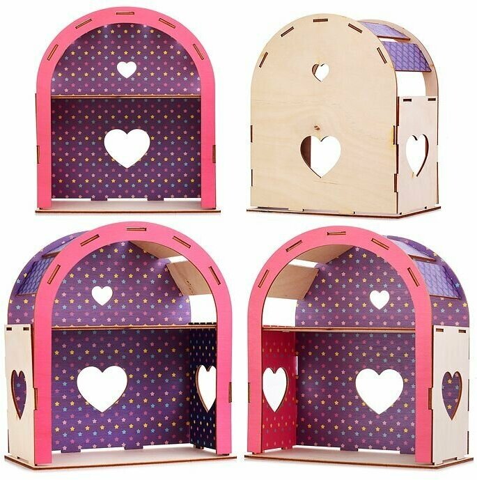 Игровой кукольный домик "Сердечко" П503