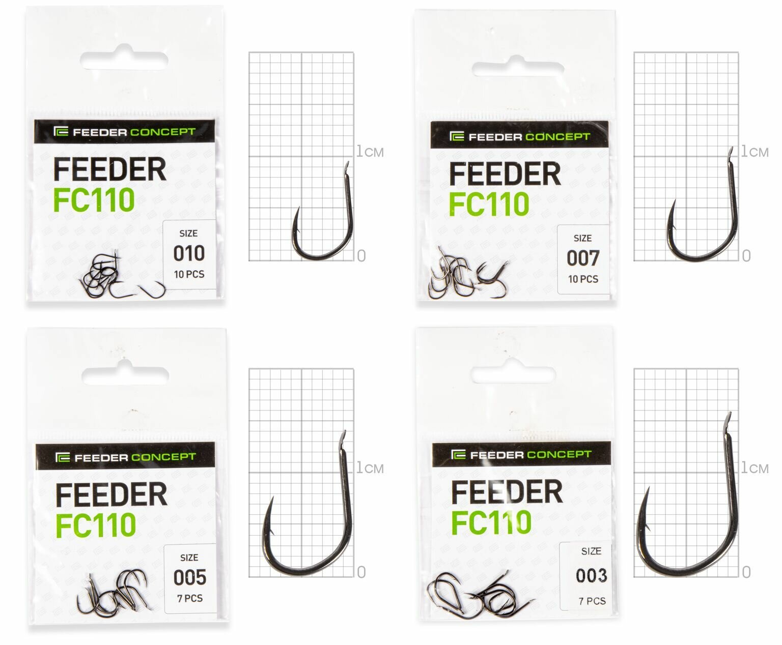 Крючки для рыбалки одноподдевные металлические набор на щуку и сома, набор крючков Feeder Concept MIX 1 34шт, снасти карповые летние