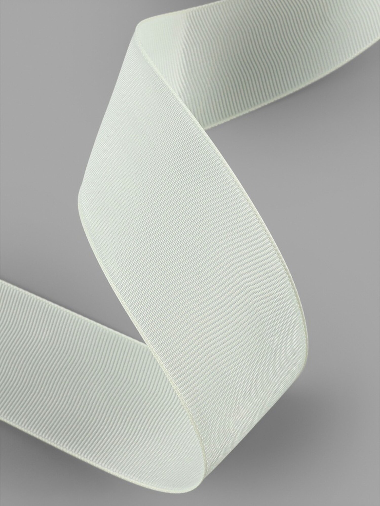 Лента репсовая Арт Узор, полиэстер, ширина 4 см, длина 23 м, бежевая