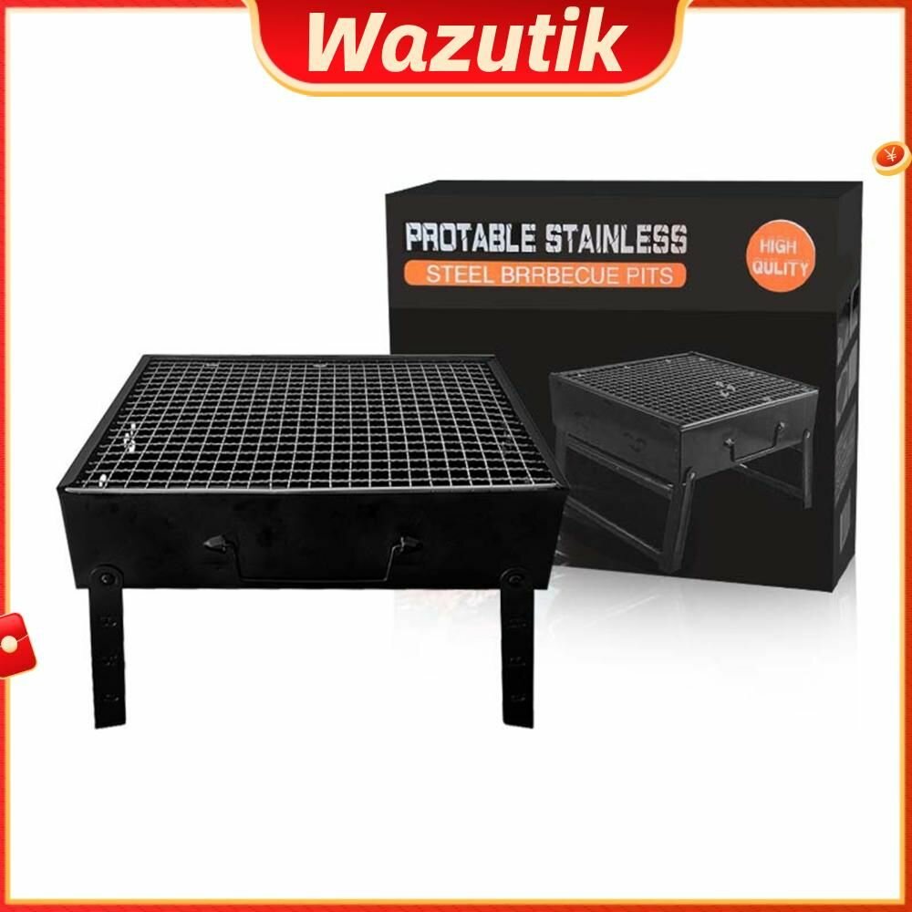 Гриль-барбекю Wazutik, для пикника, дровяной, напольный, 3 кг