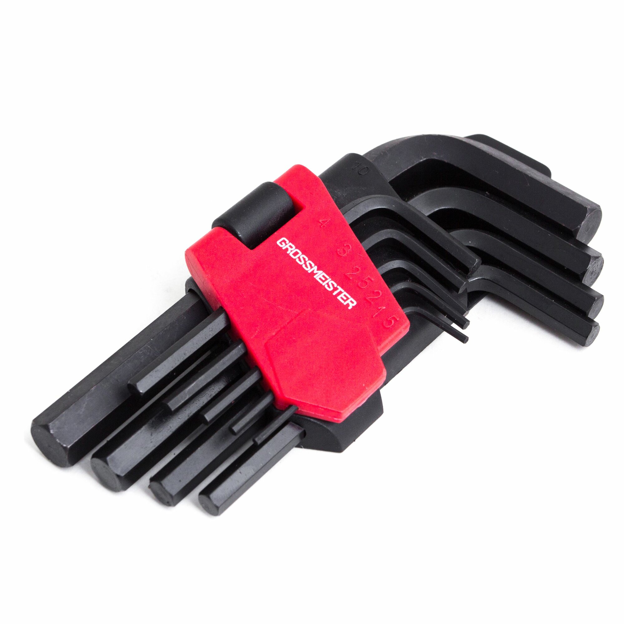 Набор ключей имбусовых Grossmeister, шестигранные, короткий, 9 шт