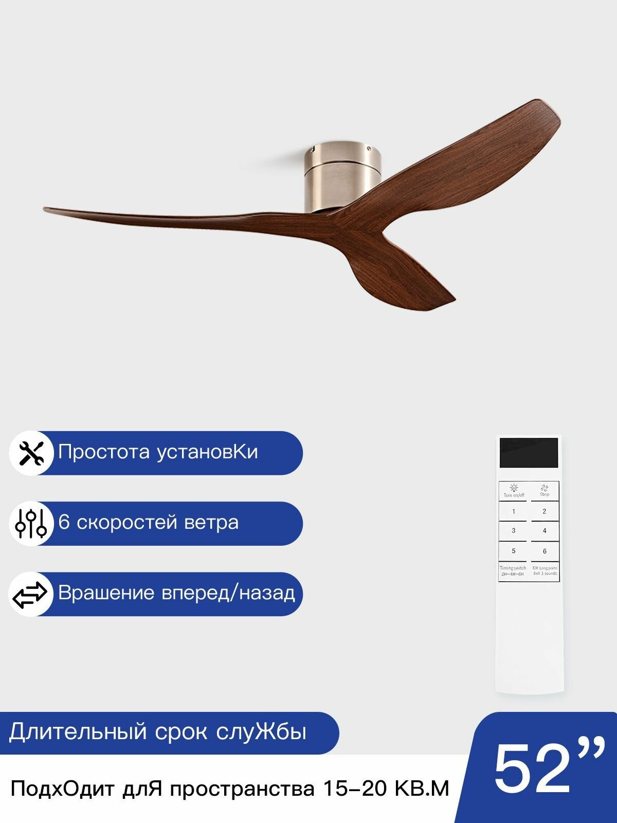 Потолочный вентилятор 52'-