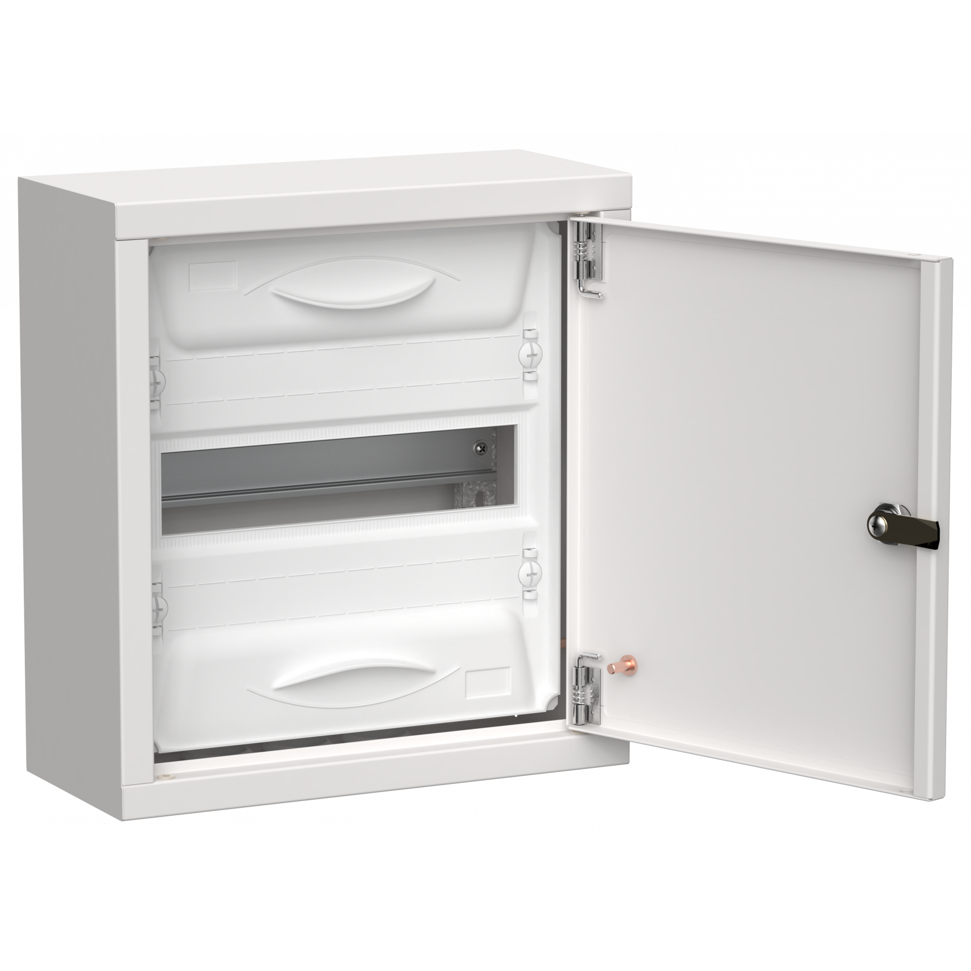 TITAN 5 Корпус металлический ЩРн-12 (1х12) 335х310х140мм IP31 белый (одна дверь), IEK TI5-50-N-012-31 (1 шт.)