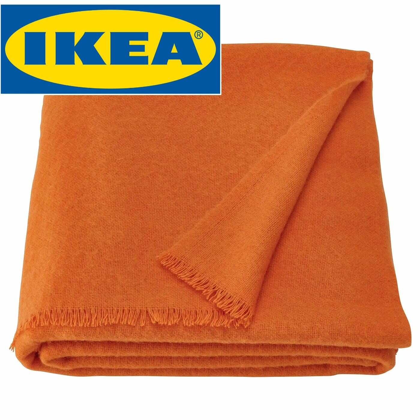 IKEA Плед STOCKHOLM 2025 зелёный 150x200 см, уютный шерстяной плед