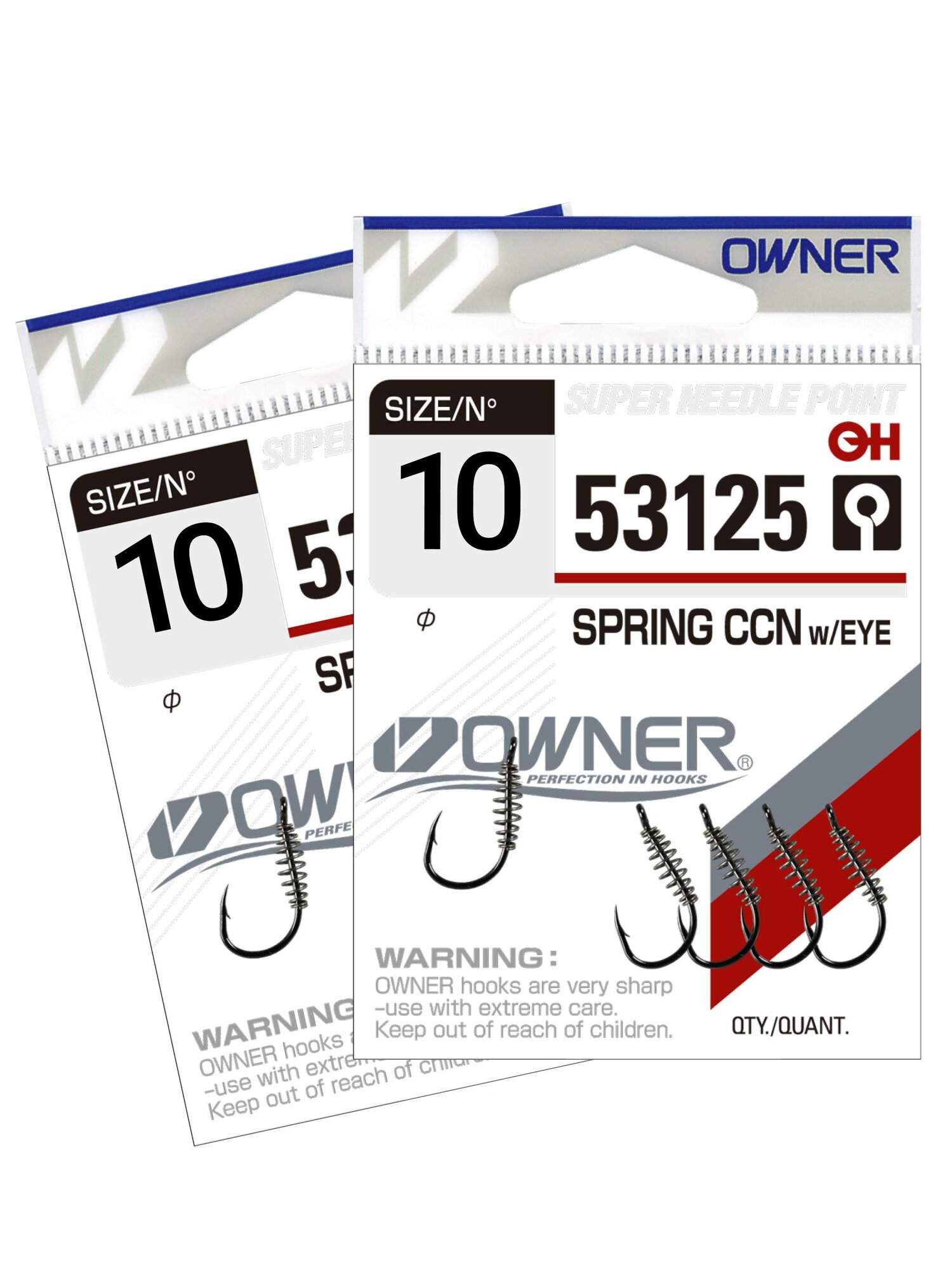 OWNER Крючок Spring Chinu w/Eye BC №10 6шт 2 упаковки