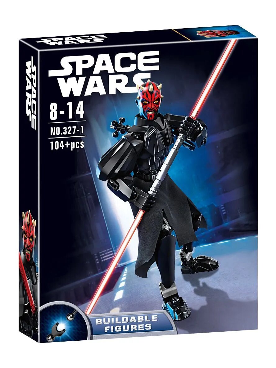 Сборная фигурка конструктор KSZ Space Wars: Дарт Мол, 104 дет. (KZ_327-1) / совместим с 75537