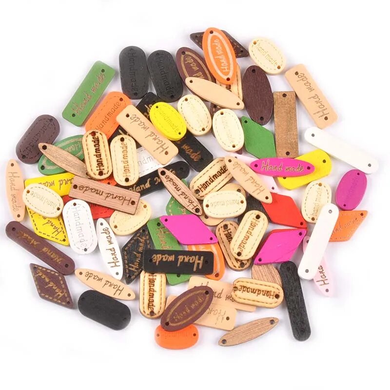 Деревянные бирки 50 шт. 10-30mm