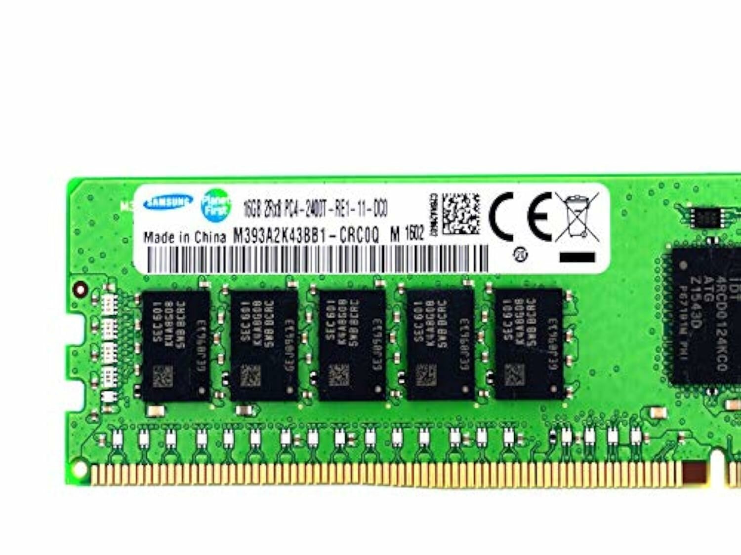 Память серверная DDR4 16GB 2400MHz PC4-19200 ECC RDIMM REG 2RX8 M393A2K43BB1-CRC