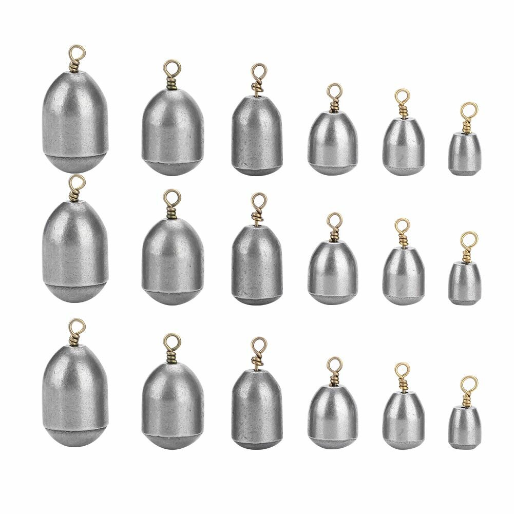 18 шт. экологически чистые рыболовные грузила, железный вес, набор инструментов для литья рыбы с коробкой