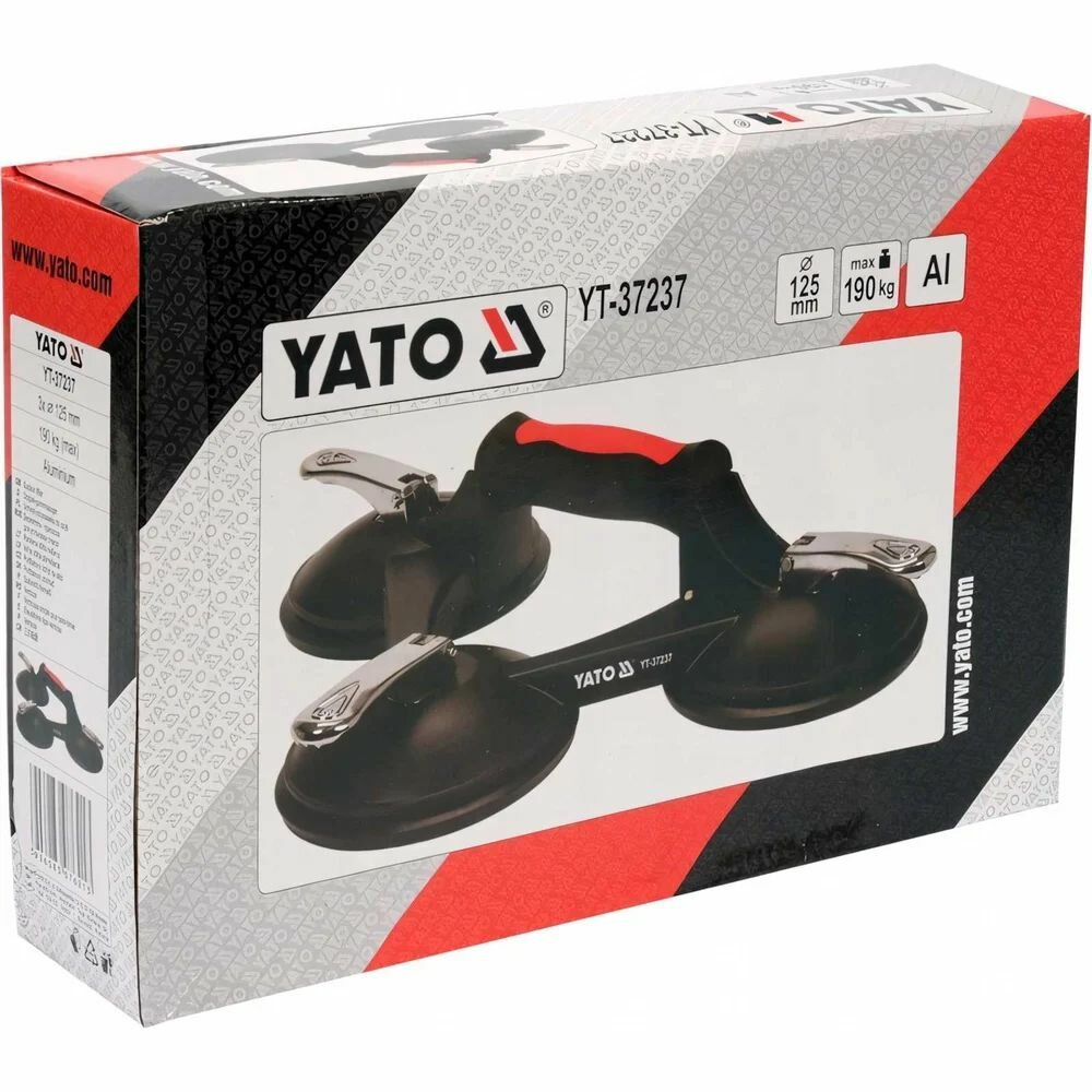 Тройной стеклодомкрат YATO 3 x 125 мм YT-37237 — фото 1