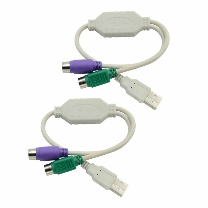 USB-адаптер для клавиатуры и мыши PS/2, - 2pc