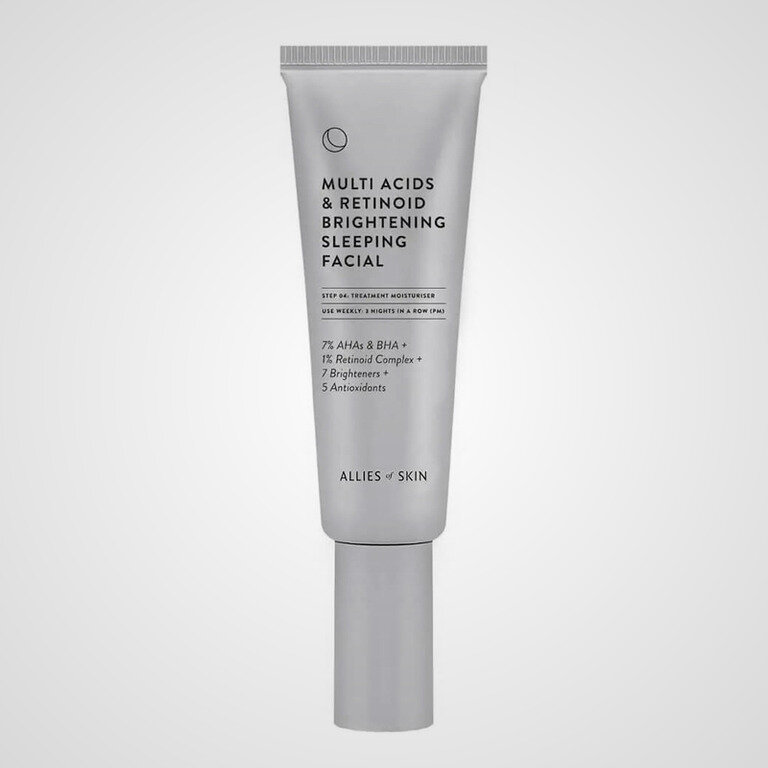 Ночной мультикислотный ретиноевый осветляющий пилинг 48 мл Allies of skin Multi Acids & Retinoid Brightening Sleeping Facial Гель 48 мл