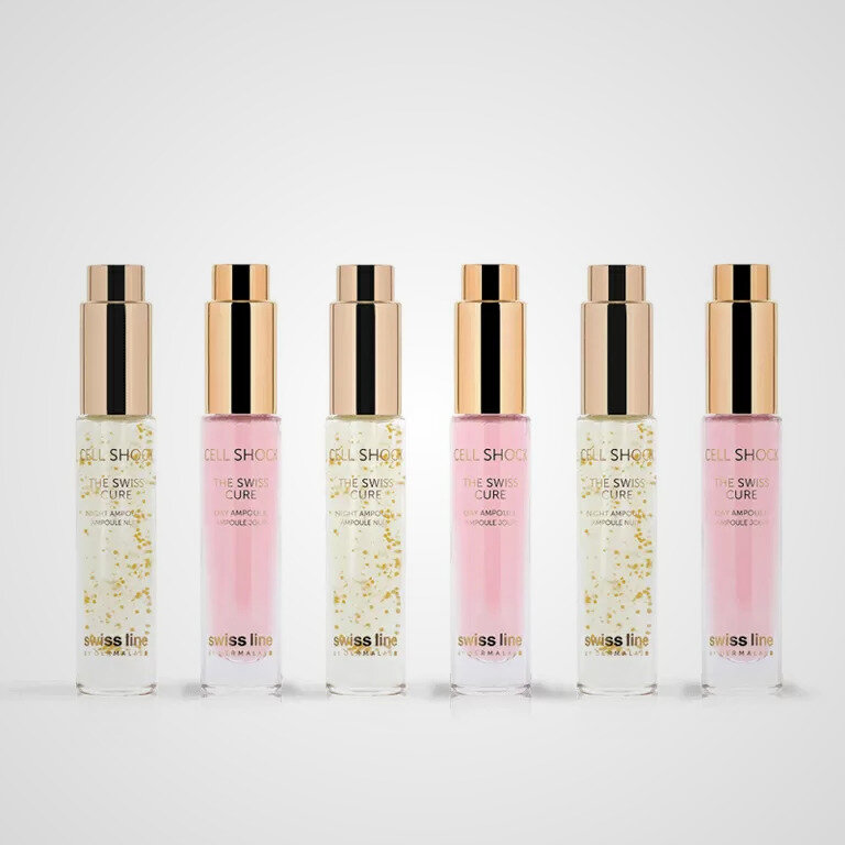 Коллагеновая эмульсия для дневного и ночного ухода за кожей лица 6*5мл SWISS LINE Cell Shock Swiss Cure Эмульсия 6*5 мл