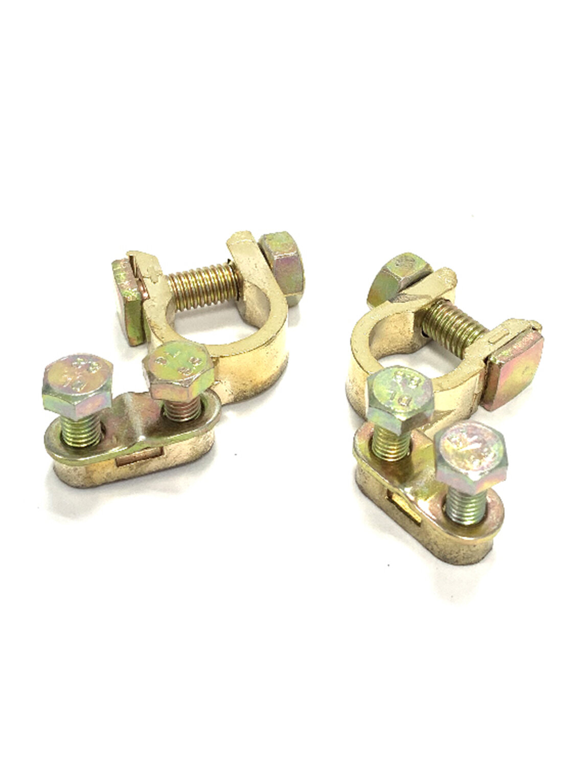 Клемма АКБ 12/24В алюминий с медным покрытием, прижимная планка (комплект 2 шт.) Vettler