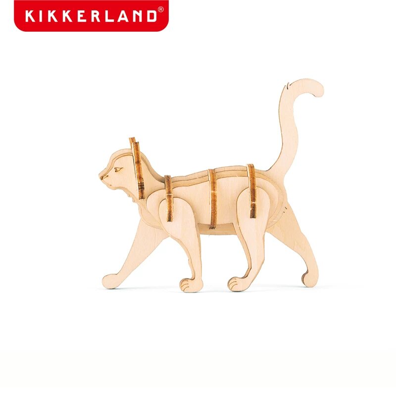Пазл Kikkerland, детский развивающий пазл для взрослых, чтобы снять стресс, мини-стерео деревянный пазл с животными