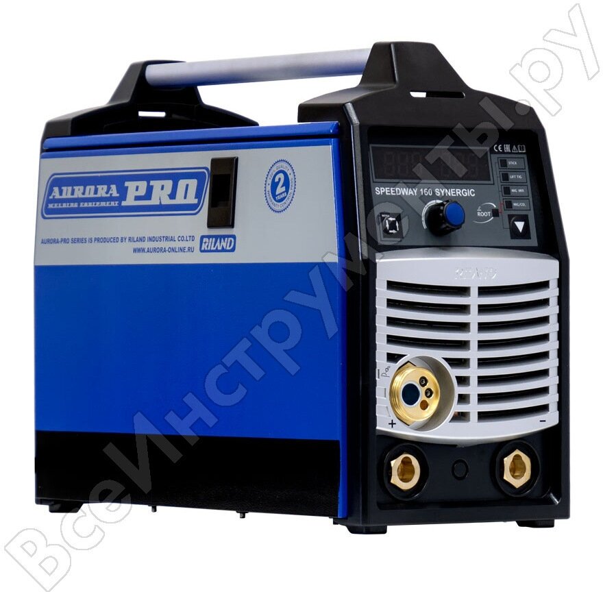 Синергетический сварочный инверторный полуавтомат Aurora PRO SPEEDWAY 160 SYNERGIC IGBT 16335 с цифровым дисплеем