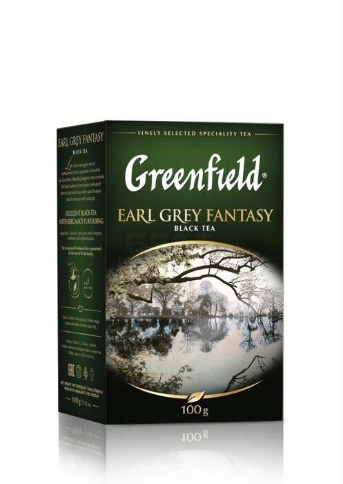Чай черный листовой фруктовый бергамот Greenfield Earl Grey Fantasy (Гринфилд Эрл Грей Фэнтази), 100