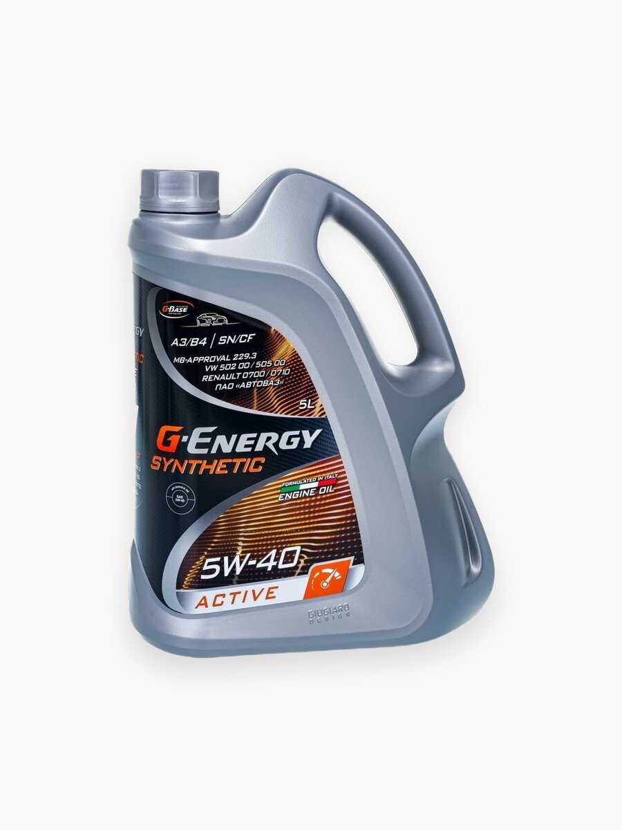 Масло G-ENERGY Synthetic Active 5W-40 5л 253142411, для бензиновых дизельных турбонаддувом без двигателей легковых