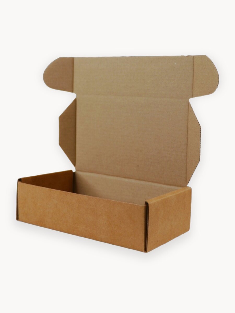 Подарочные коробки гофродом, самосборные, картонные, 135x80x40мм, 100 штук