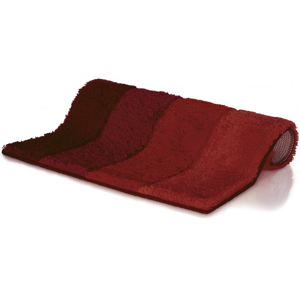 Коврик для ванной Spirella Four, 60x90см, полиэстер/акрил, красный 1016169