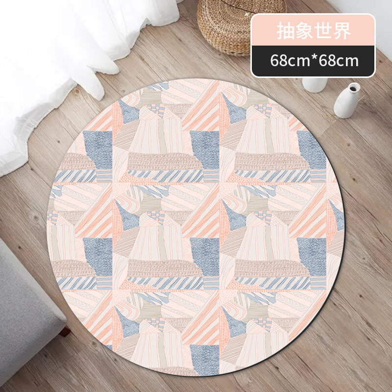 ⭐3 мм портативный круглый мат для прыжков с амортизацией, йога-мат, домашний звукоизоляционный, нескользящий, бесшумный фитнес-мат для упражнений⭐