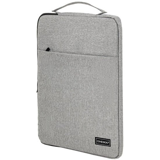 Чехол для ноутбука Heikki OPTION 13-14' (хейки), с ручкой и карманом, серый, 35,5х24х2,5 см, 272600