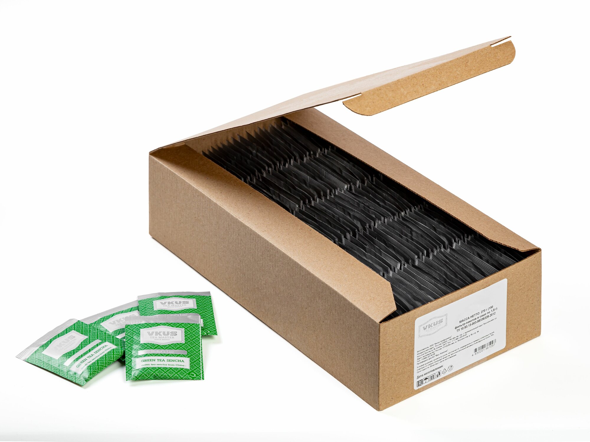 Зелёный чай VKUS Сенча, 150 шт.