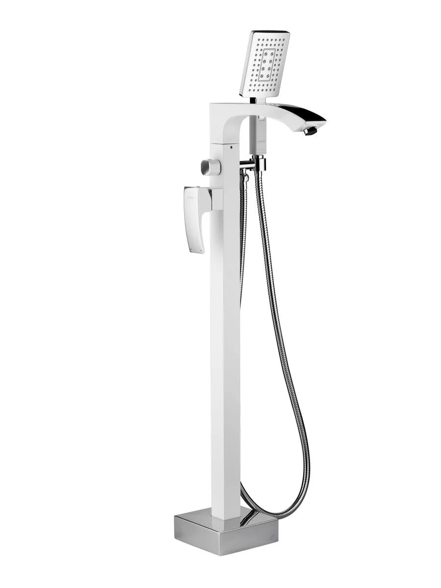 Смеситель для ванны Gappo G3007-8 напольный, с душем, латунь, хром