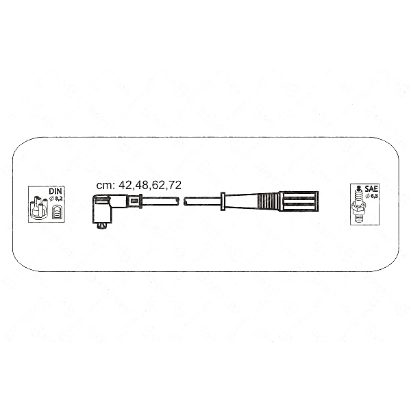 STELLOX 10-38123-SX (1038123_SX / 46427497 / 46553068) к-кт проводов\ Fiat (Фиат) Punto (Пунто) / palio 1.1 / 1.2i 93
