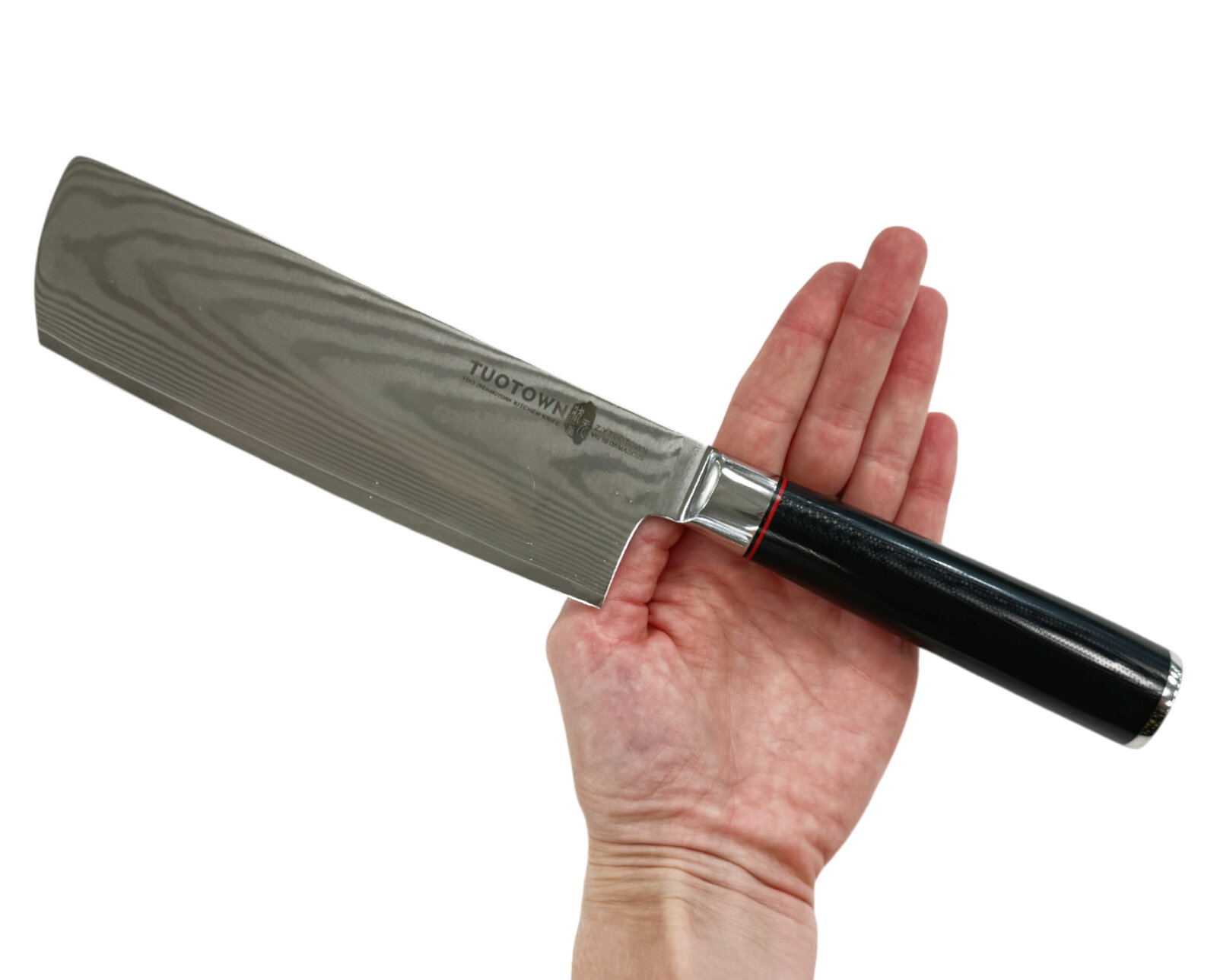 Кухонный нож Шинковочный TuoTown FT-series 18см, VG10, DAMASCUS, арт.217006