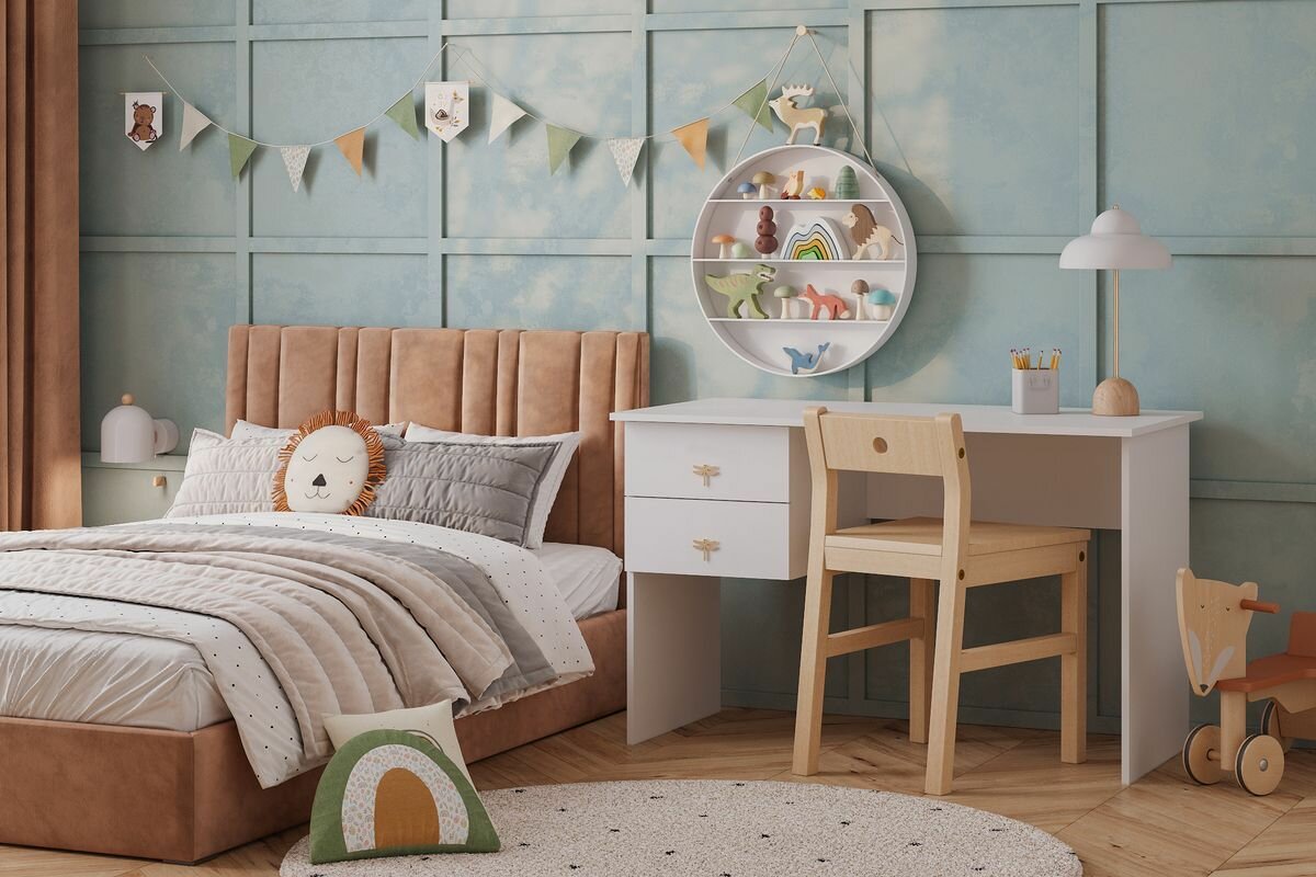 Письменный стол Стрекоза-1 Белый 120*75*60