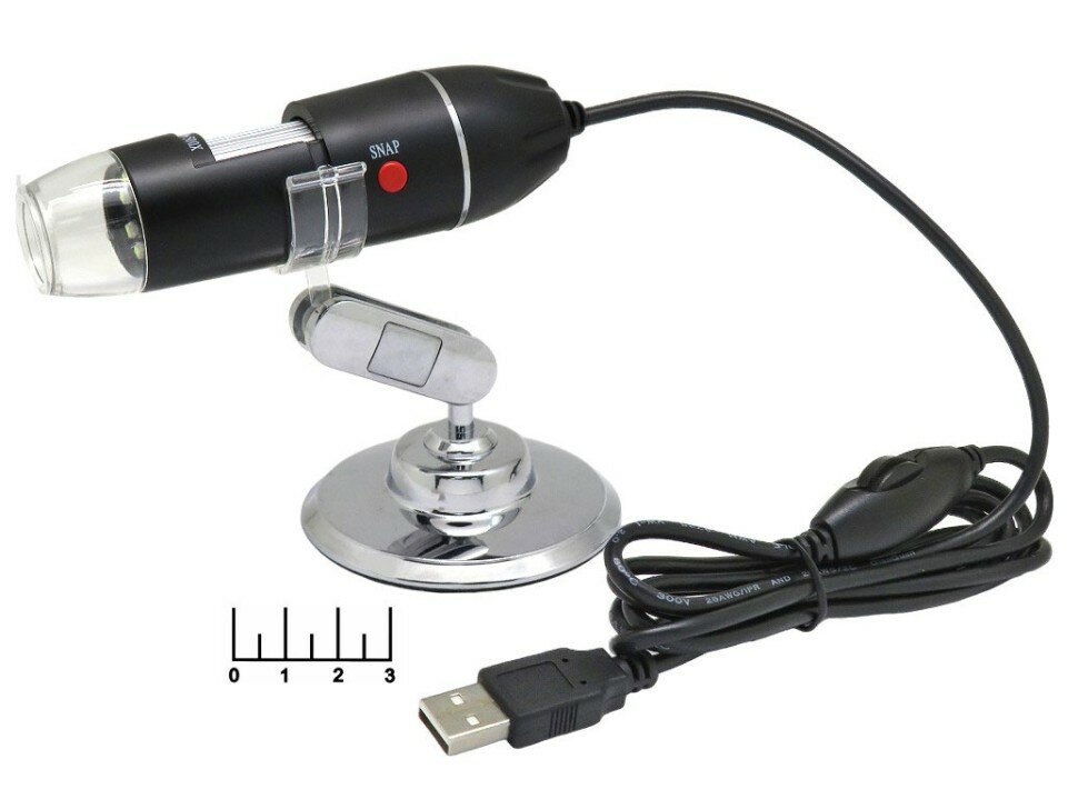 Микроскоп электронный 500X/USB с подсветкой