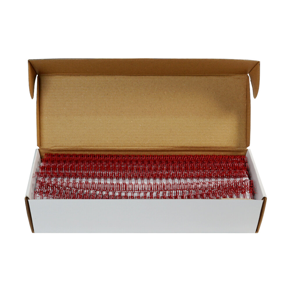 Металлические пружины для переплета 9.5 мм 3/8" красный 100шт