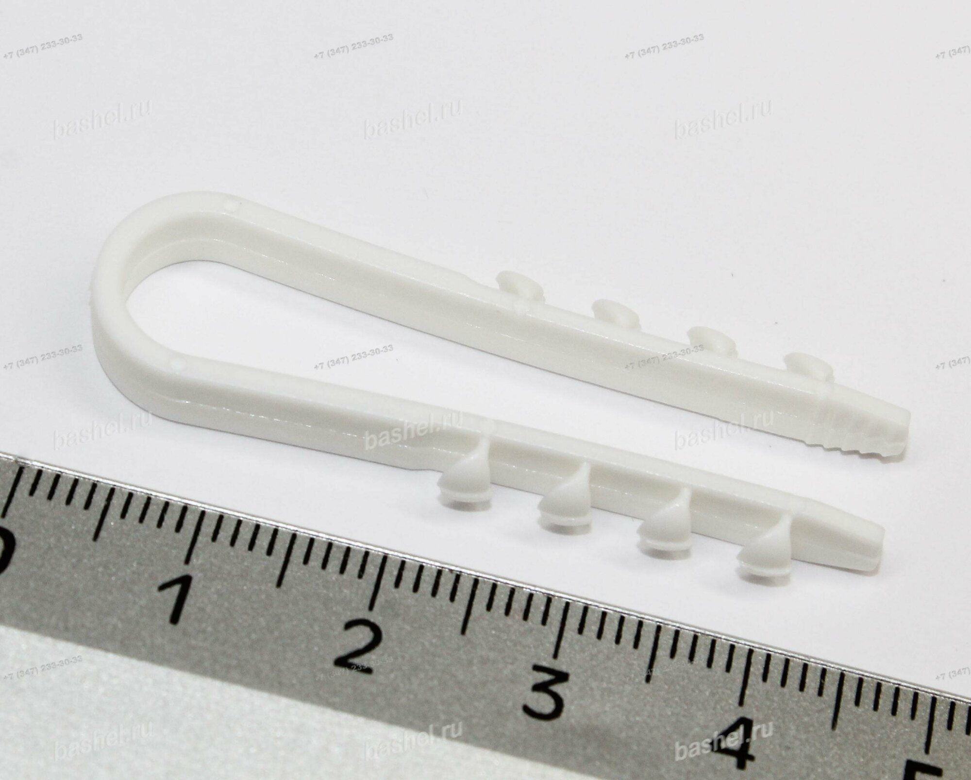 Дюбель-хомут 5-10, белый Rexant